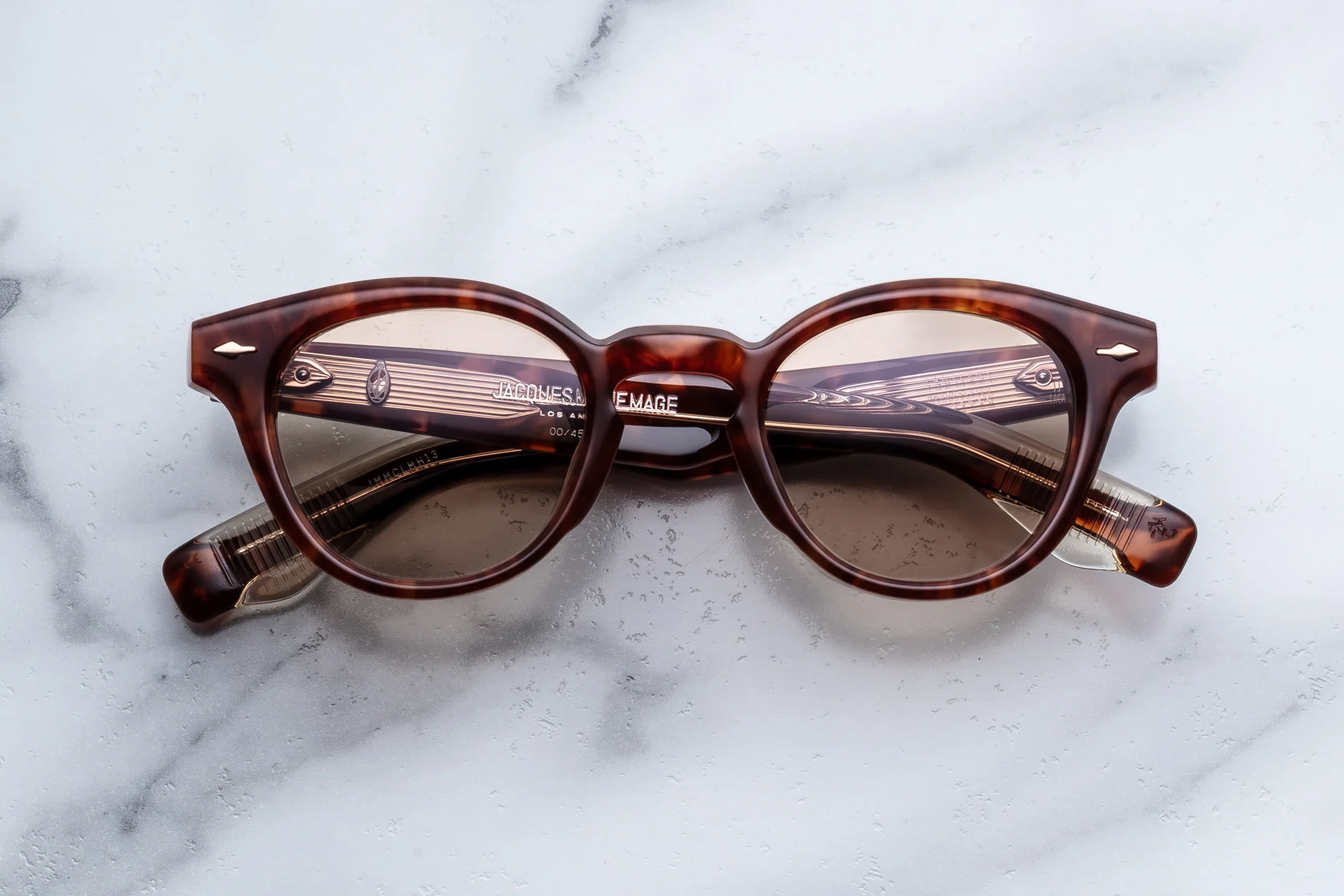 JACQUES MARIE MAGE CLEMENS H13 HONEYCOMB LIGHT GOLD - VISIONARY OPTICS